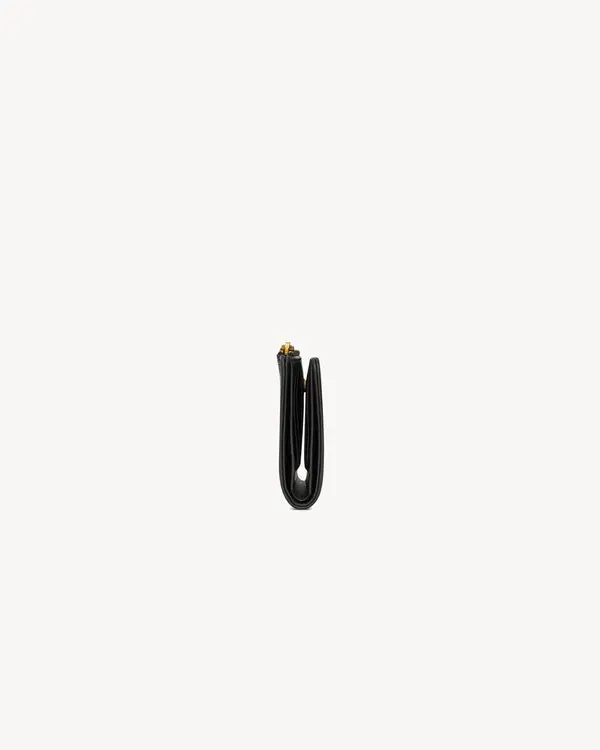 Saint Laurent Niki Bi-fold Wallet In Vintage Leather