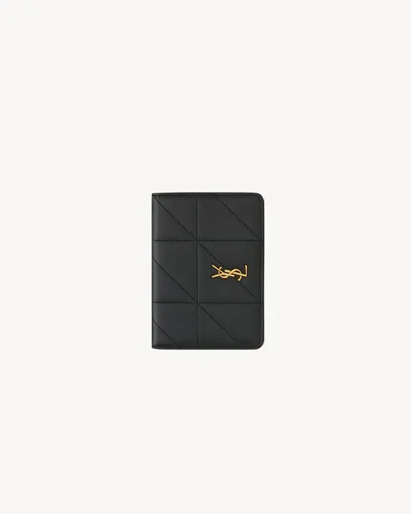 Saint Laurent Jamie Passport Case In Lambskin