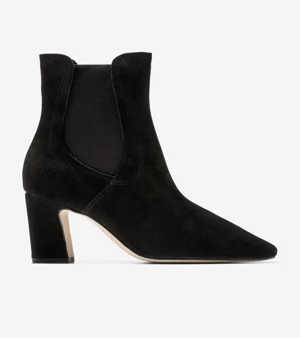Cole Haan Blanche Snip Toe Chelsea Booties - Black