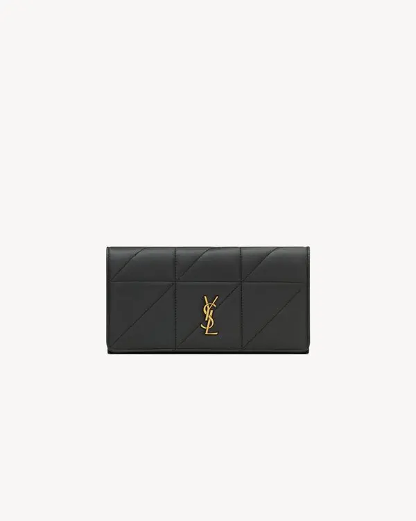 Saint Laurent Jamie Large Flap Wallet In Lambskin