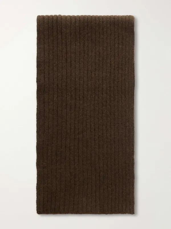 Arch4 Nancy Ribbed Cashmere Scarf - Brown