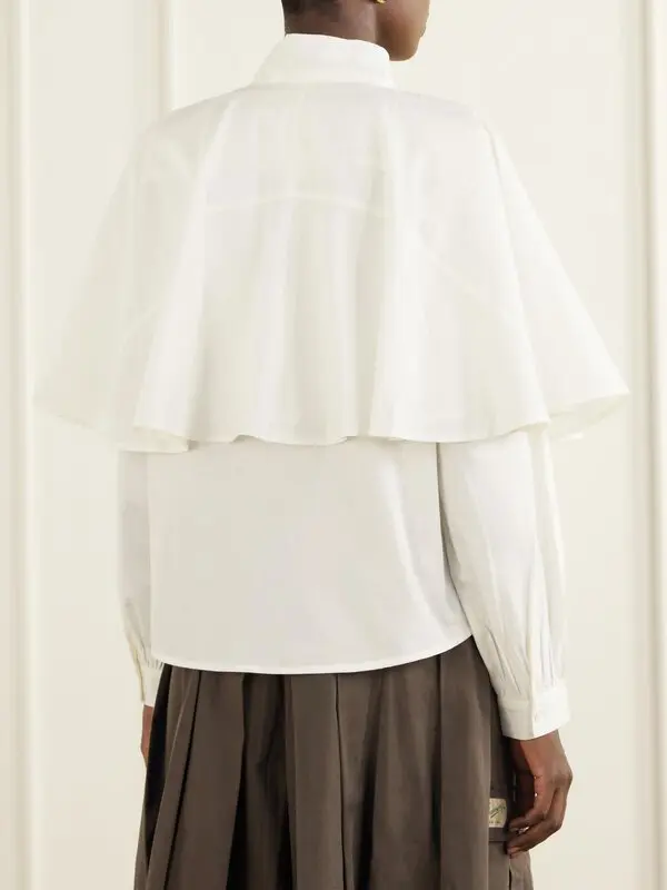 Sea Tristan Cotton-poplin Blouse - Neutrals