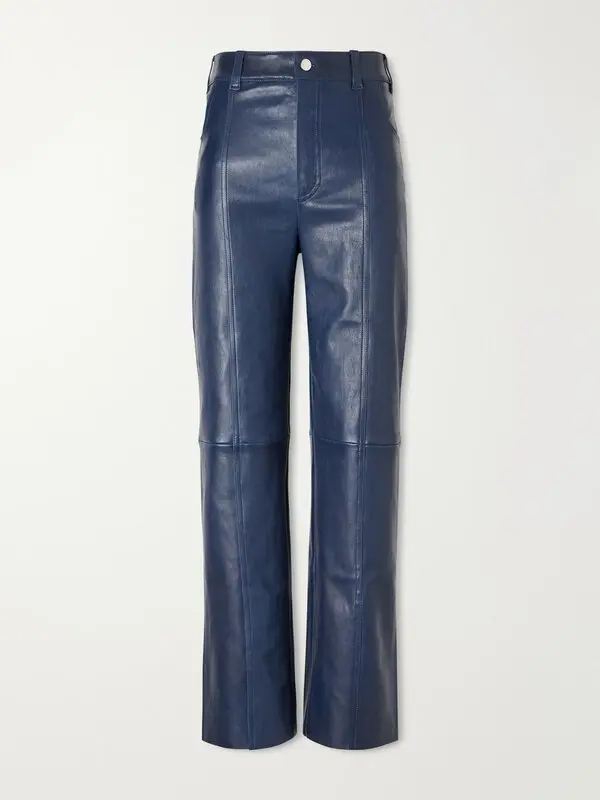 Stouls Benny Paneled Straight-leg Leather Pants
