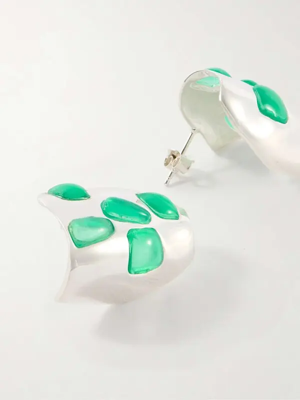 Completedworks Cobblestones -plated Resin Earrings