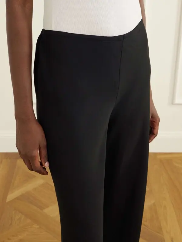 Staud Stroll Crepe Wide-leg Pants