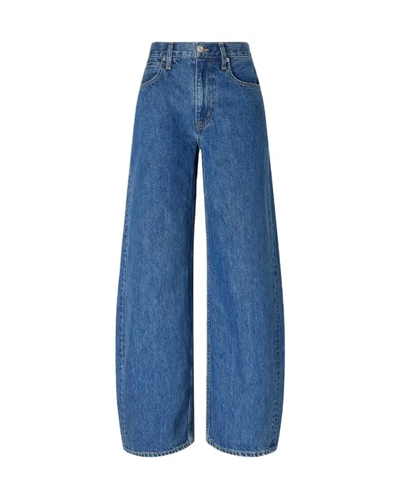 SLVRLAKE Estelle High-rise Wide-leg Jeans - Dark Denim