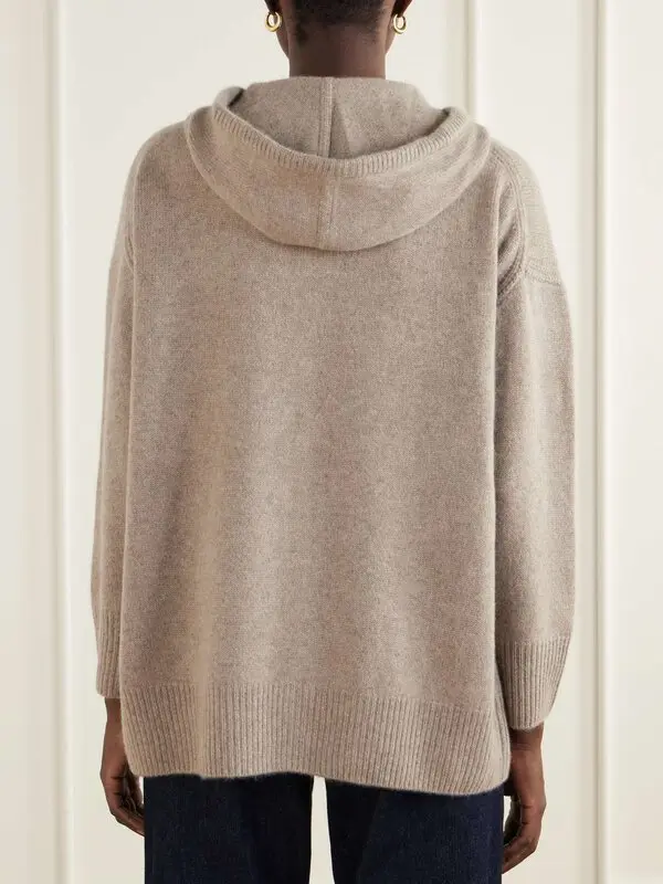 Arch4 Isolde Hooded Cashmere Zip-up Cardigan