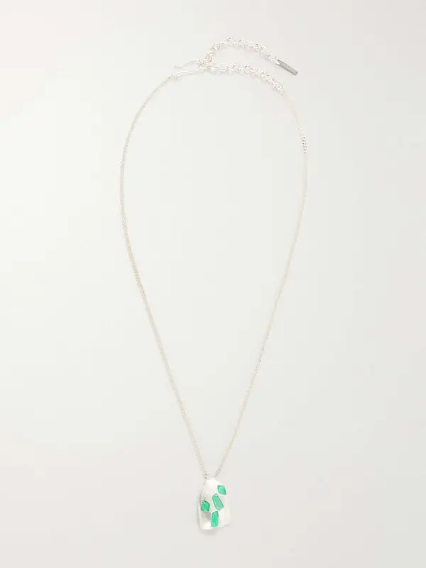 Completedworks Cobblestones -plated Resin Pendant Necklace