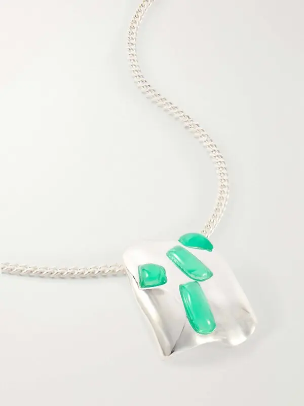 Completedworks Cobblestones -plated Resin Pendant Necklace