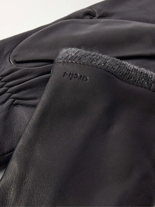 Arch4 Basil Leather And Cashmere Gloves