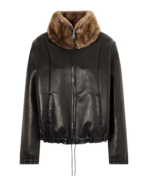 Stouls So Linda Shearling-trimmed Leather Jacket