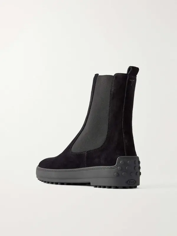 TOD'S Gommino Suede Ankle Boots