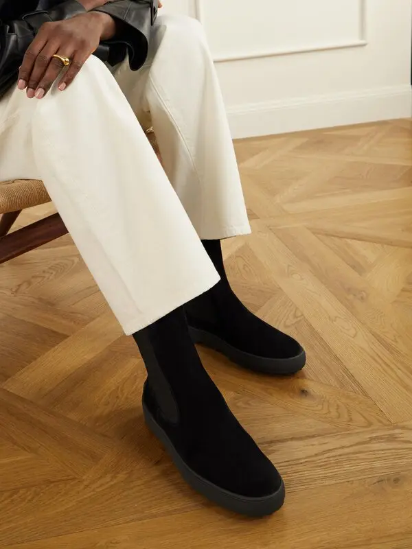 TOD'S Gommino Suede Ankle Boots