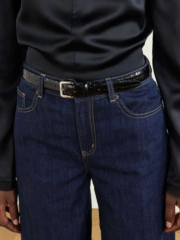 DEHANCHE Nini Embossed Leather Belt