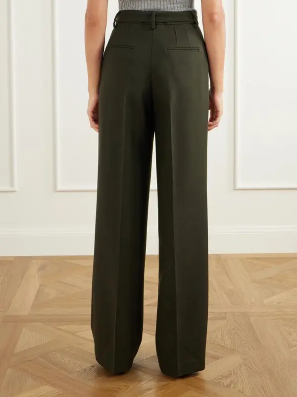 Gabriela Hearst Norman Belted Wool Pants