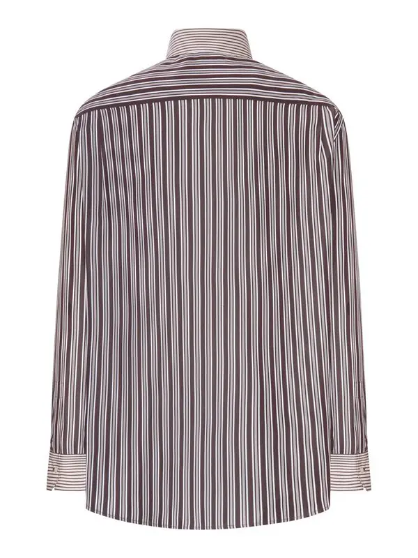 Saint Laurent Winchester Striped Cotton Poplin Shirt