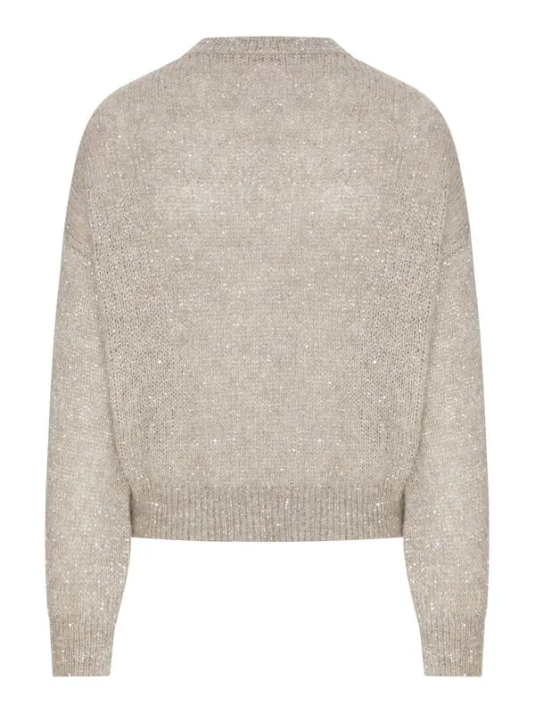 Brunello Cucinelli Lurex Yarn Sweater With Sequins