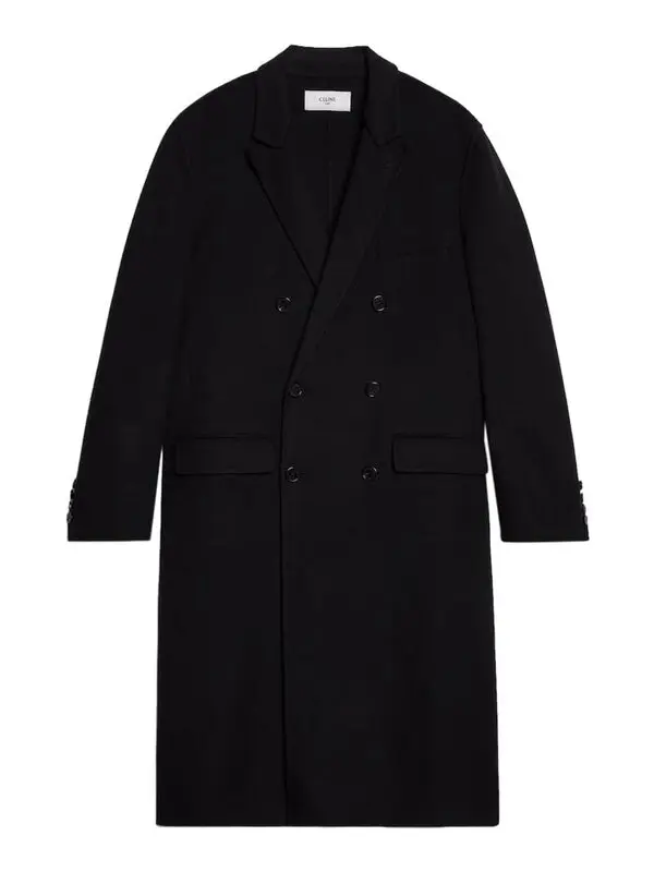 Celine Double-sided Cashmere Coat - Black