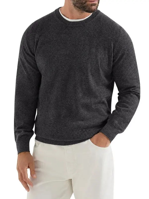 Brunello Cucinelli Essential Crew Neck Cashmere Sweater