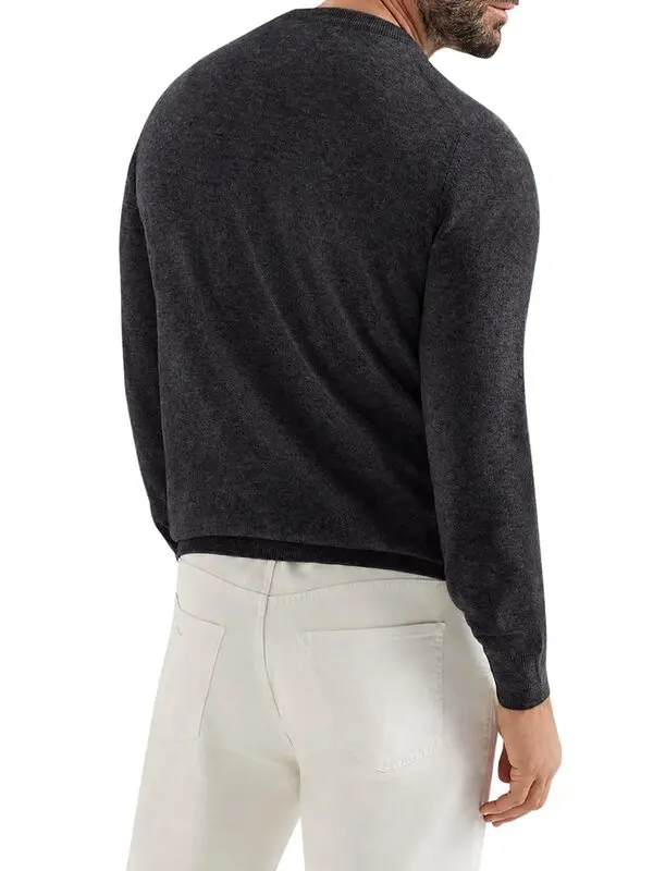 Brunello Cucinelli Essential Crew Neck Cashmere Sweater