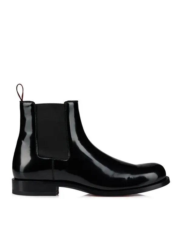 CHRISTIAN LOUBOUTIN Choucair Brushed Calfskin Boots - Black