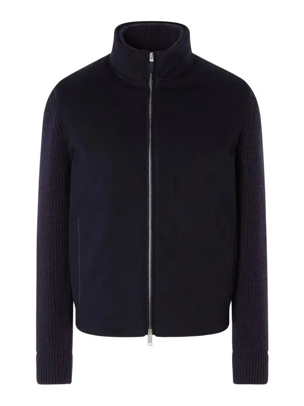 Zegna Cashmere Full-zip Cardigan - Blue