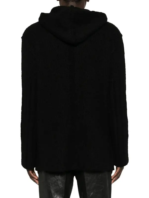 Rick Owens Oversized Hooded Sweater In Soft Knit