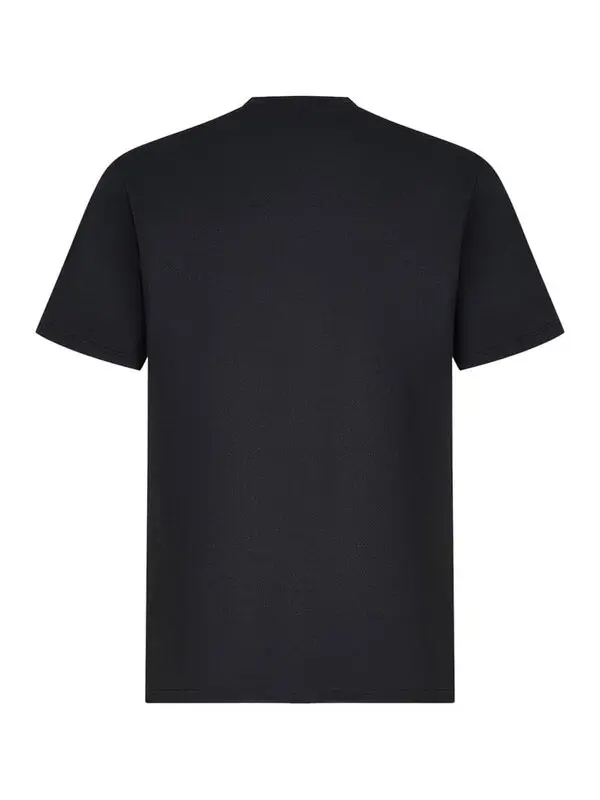 Fendi Cotton T-shirt With Logo - Black
