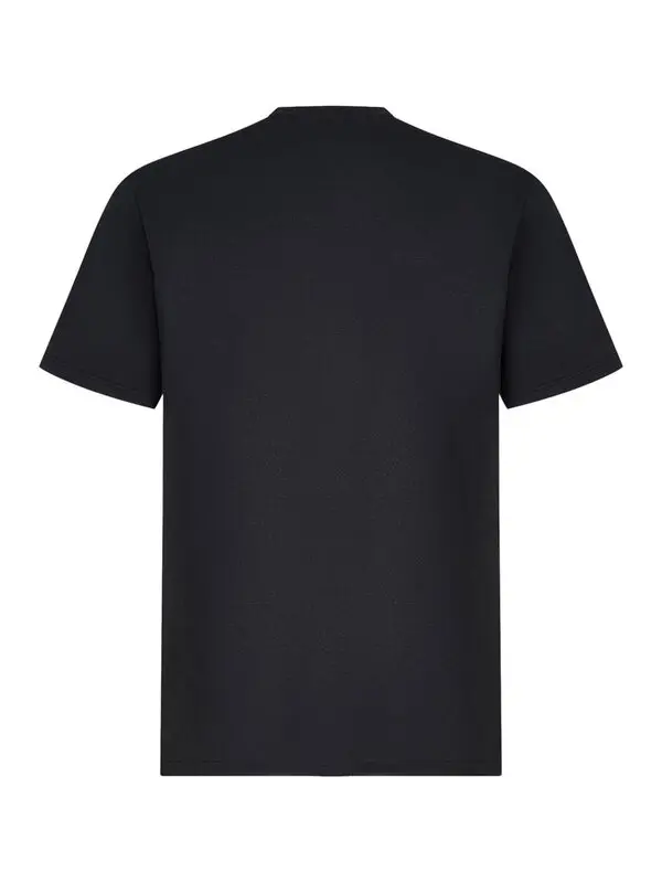 Fendi Cotton T-shirt With Logo - Black