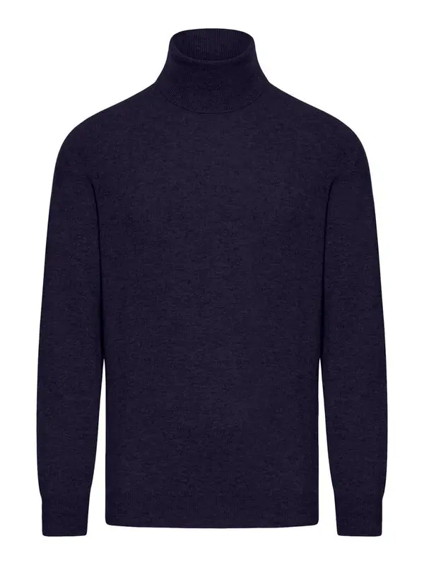 Brunello Cucinelli Cashmere Turtleneck Sweater - Blue