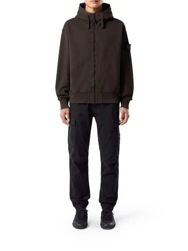 Stone Island Cotton Zip-up Hoodie