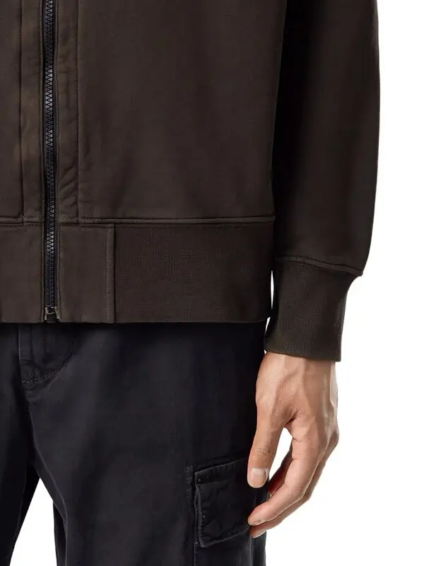 Stone Island Cotton Zip-up Hoodie