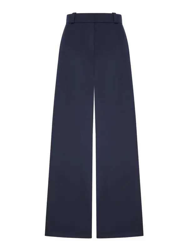 Giorgio Armani Wide-leg Wool Tuxedo Trousers - Blue