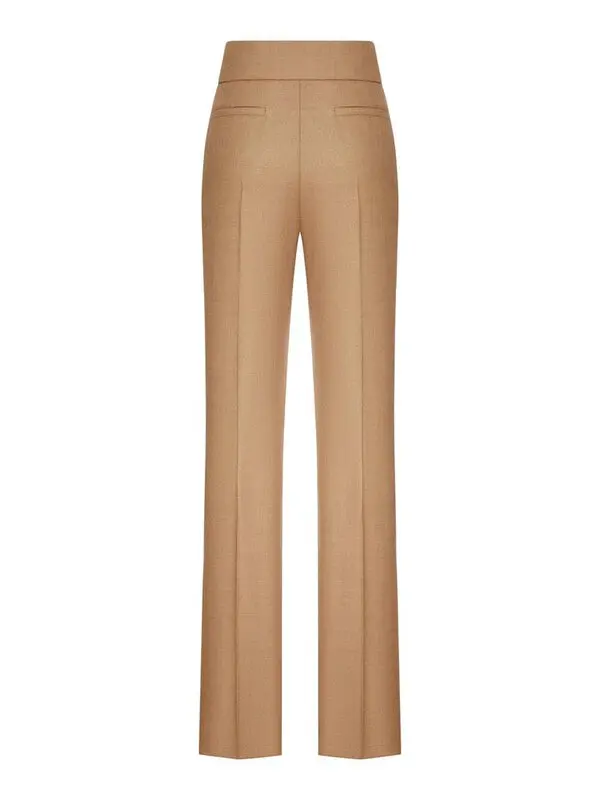 Valentino Garavani Tailored Fabric Trousers With Central Pleat