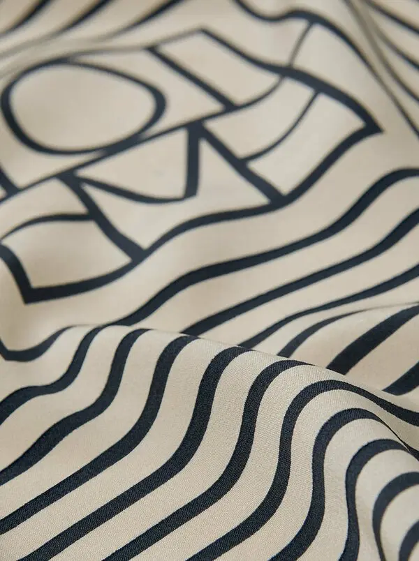 TOTEME Signature Monogram Silk Scarf