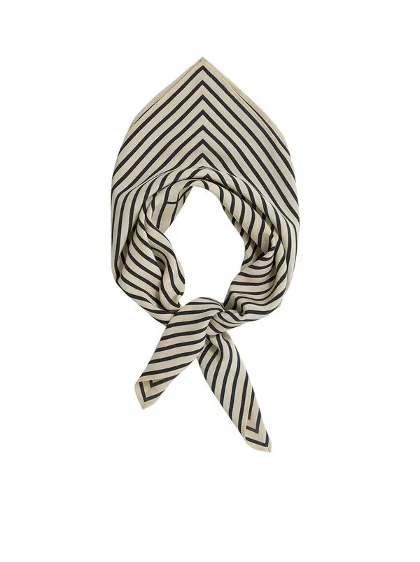 TOTEME Signature Monogram Silk Scarf - Multicolor