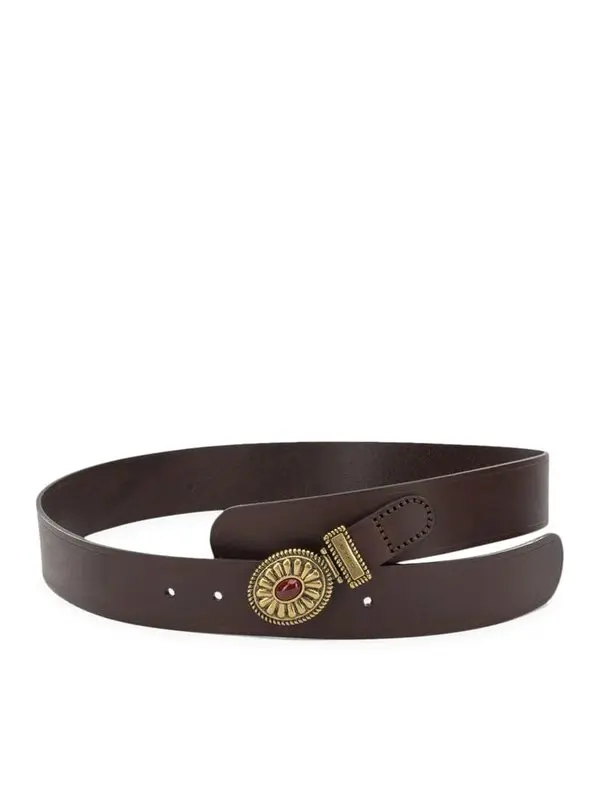 Etro Paisley Leather Belt
