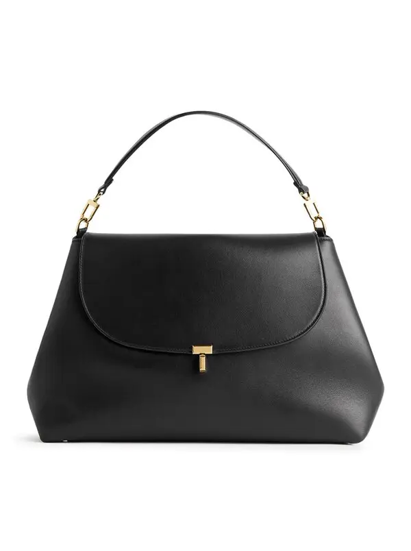 TOTEME T-lock Leather Shoulder Bag