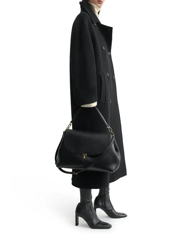 TOTEME T-lock Leather Shoulder Bag