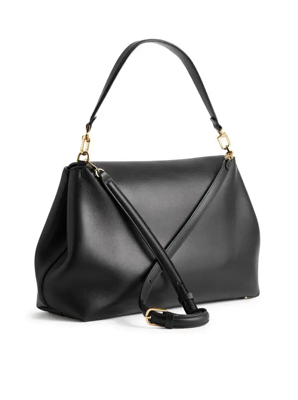 TOTEME T-lock Leather Shoulder Bag