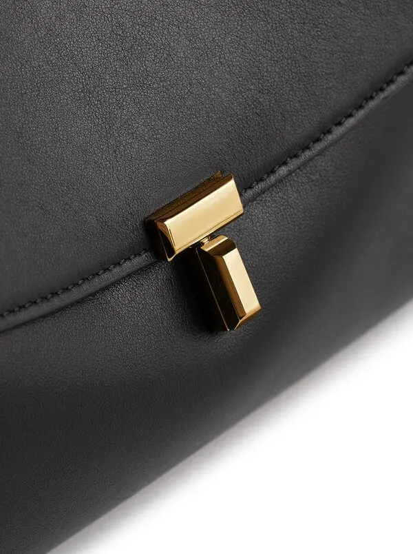 TOTEME T-lock Leather Shoulder Bag