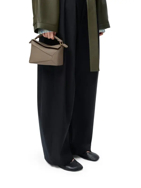 Loewe Puzzle Edge Mini Bag In Grenade Leather - Multicolor