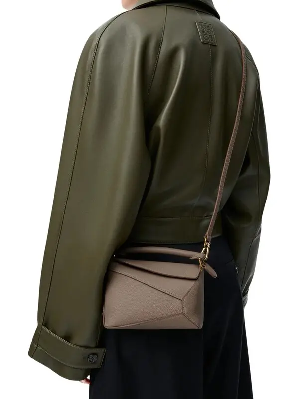 Loewe Puzzle Edge Mini Bag In Grenade Leather - Multicolor