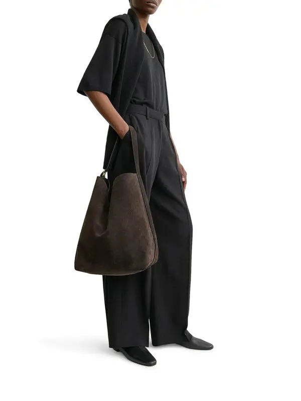 TOTEME Belteg Tote Suede Bag - Brown