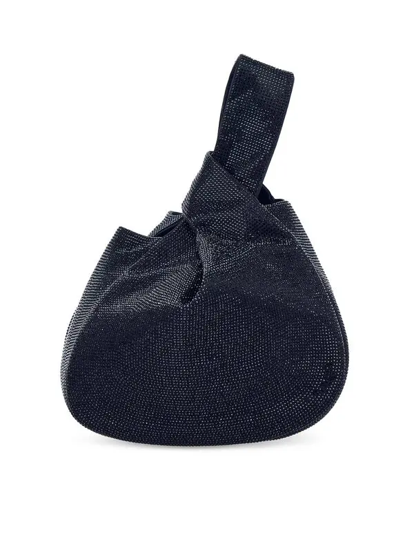 Giorgio Armani Embellished Satin Handbag With Knotted Handle