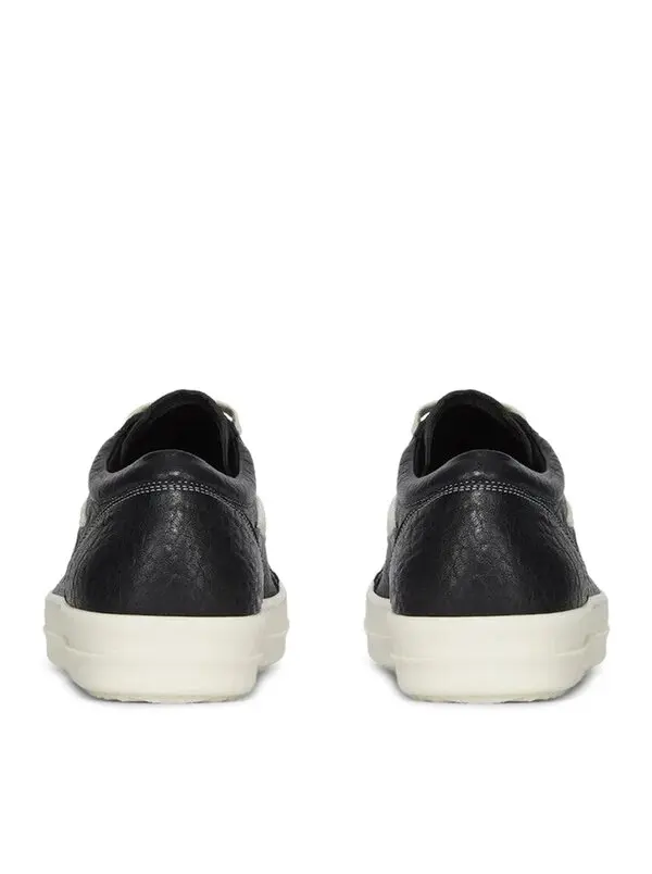 Rick Owens Hammered Calfskin Sneakers - Black