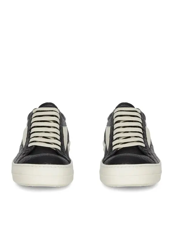 Rick Owens Hammered Calfskin Sneakers - Black