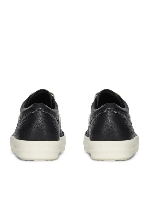 Rick Owens Hammered Calfskin Sneakers - Black