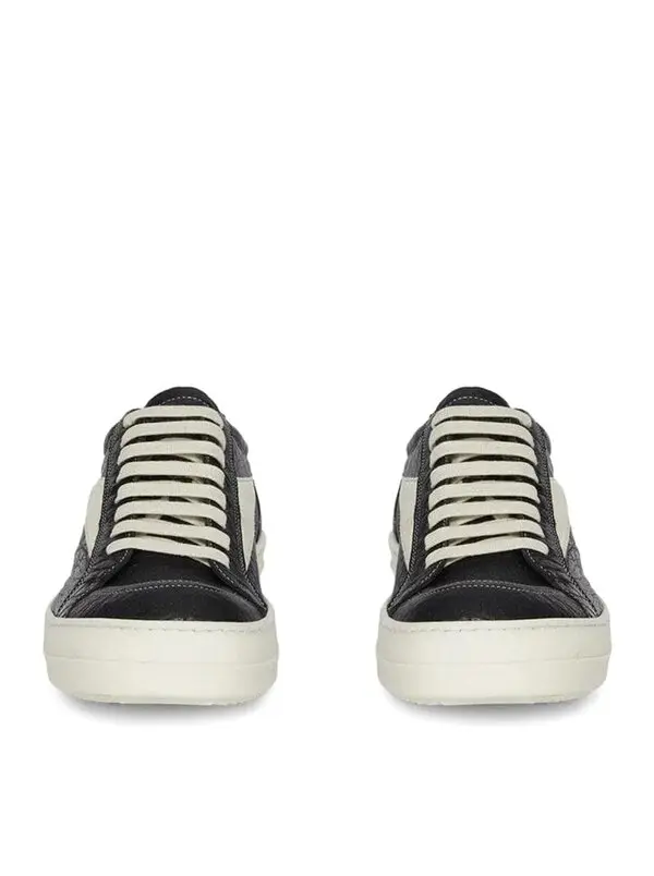 Rick Owens Hammered Calfskin Sneakers - Black