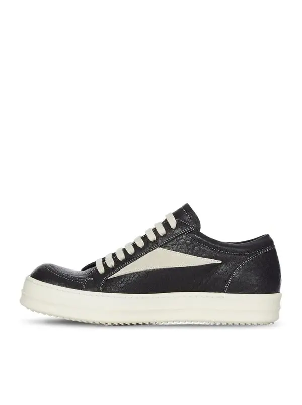 Rick Owens Hammered Calfskin Sneakers - Black